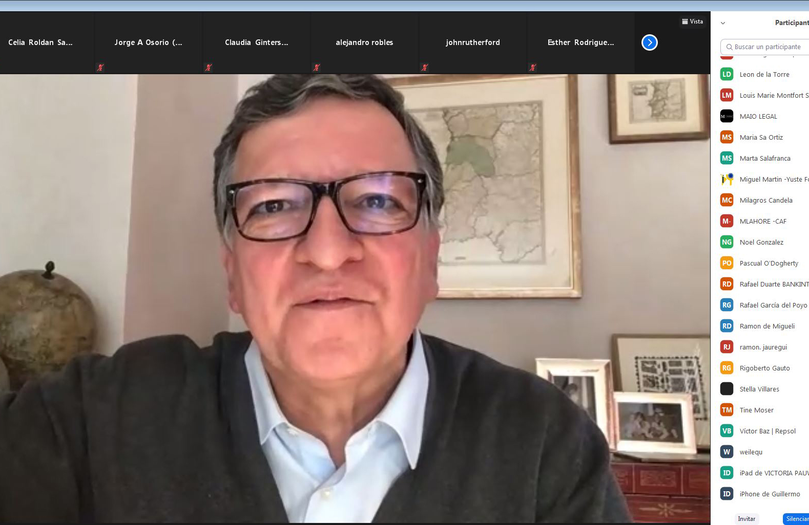 Coloquio online con José Manuel Barroso. | Fundación Euroamerica